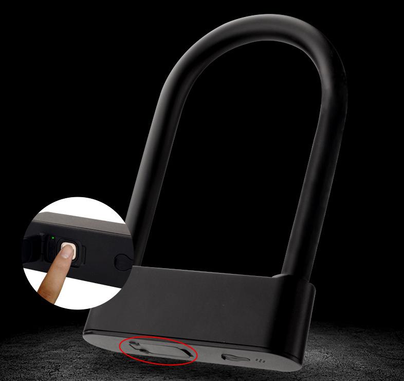 Smart fingerprint bike lock Usb Charging Anti-theft Bicycle Motorcycle ...