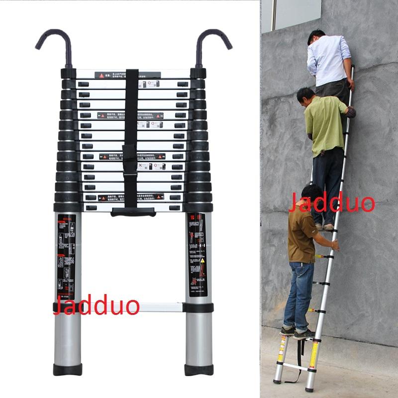 Single Telescopic Ladder with Hook 3.8m - 2.0m to 8.0m - Jadduo (China ...