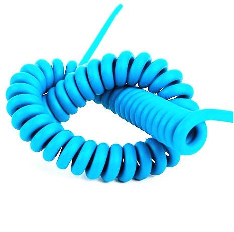 Halogen-Free Flame Retardant PU PUR TPU Soft Spiral Coiled Spring Helix Cable - Spring Cable ...