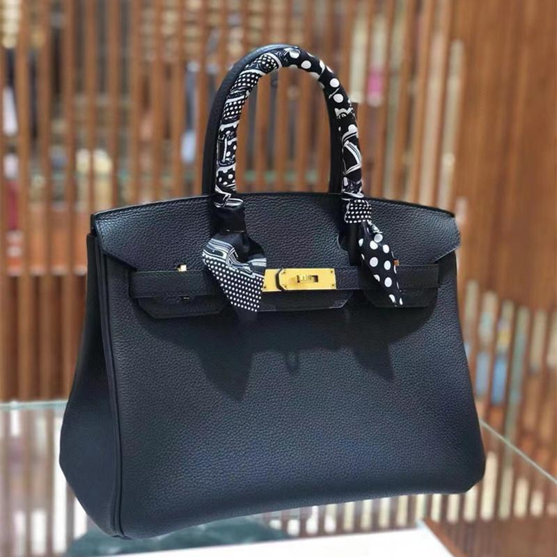 Birkin bag 30 black Togo leather With gold Buckle Full Handstitched ...