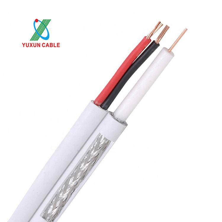 Rg59 power coaxial cable white Color - yuxun (China Manufacturer ...