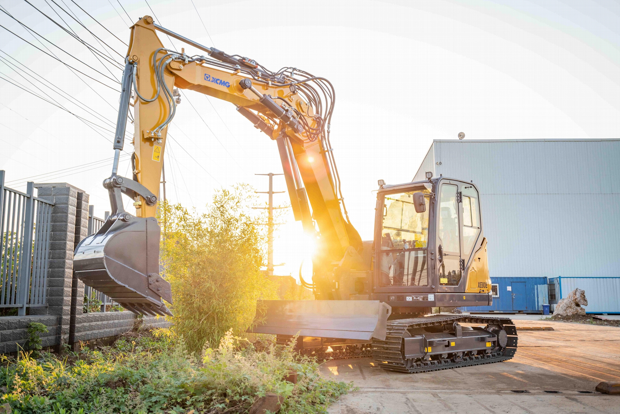 XCMG official XE80E mini excavator agriculture 8 ton crawler ripper excavator (China ...