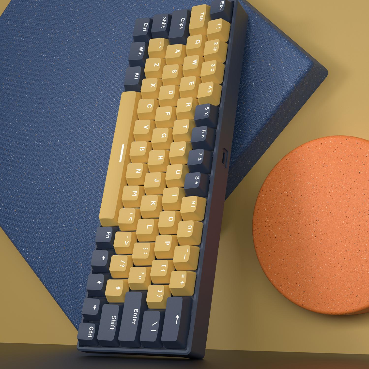 Wireless Keyboards Waterproof Silent RGB Backlight Aluminum Mechanical ...