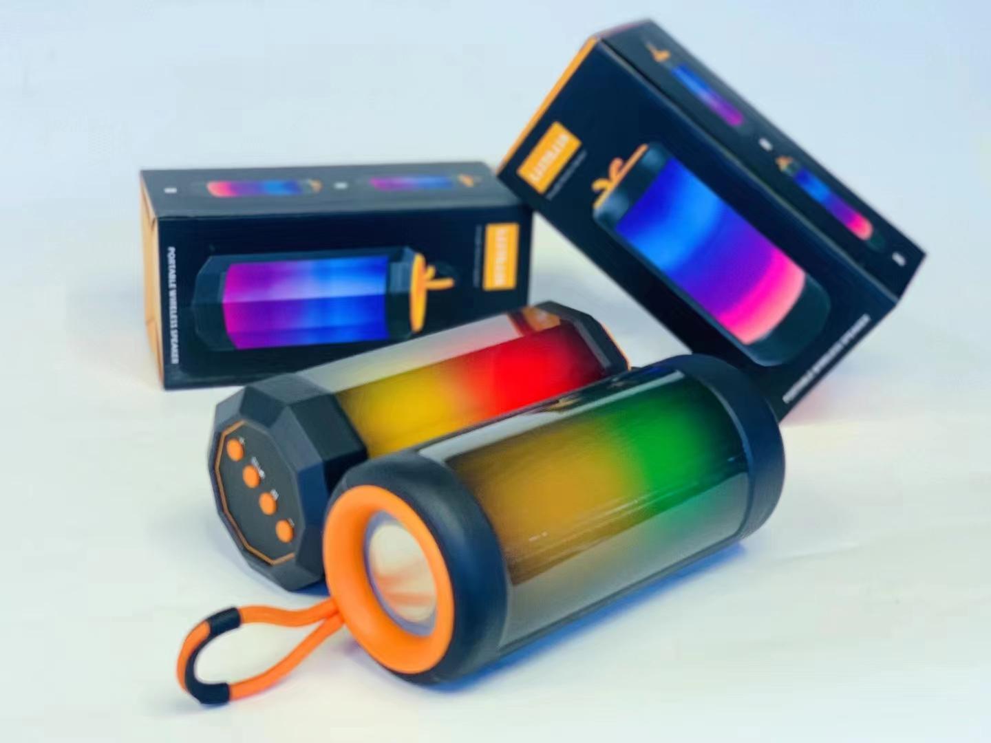 L117/L118 Dazzling LED Light Bass Audionic Portable Bluetooth Speaker ...