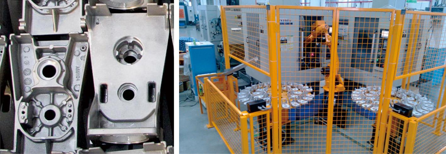 Application of GSK RB08 robot in loading and unloading of motor end cover (China Manufacturer ...