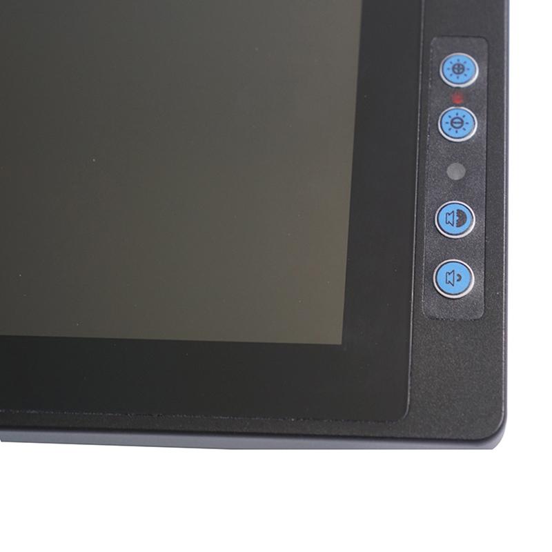 Capacitive Touch Monitors 7 inch R ed Military Displays IP65 Screen ...
