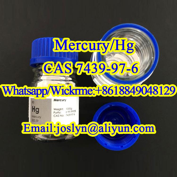 Mercury CAS 7439-97-6 Hg pure silver liquid metal mercury in stock with ...