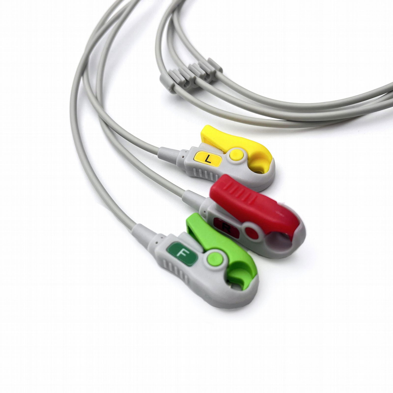 Compatible with Philips M1672A ECG 3 Lead wires ECG cable Pinch/Grabber ...