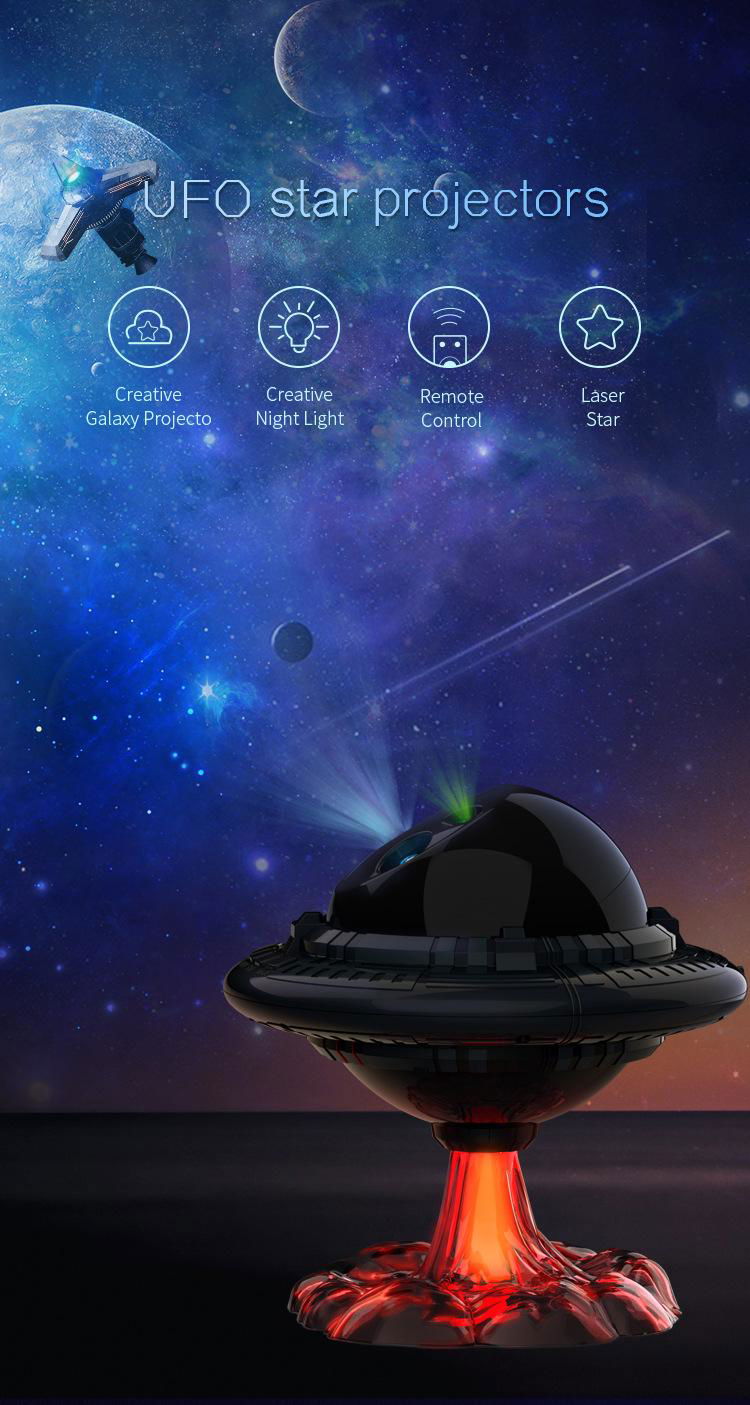 Creative Gifts UFO Laser UFO Projector Lights Table Ornaments Starry Sky Project - ULP (China ...