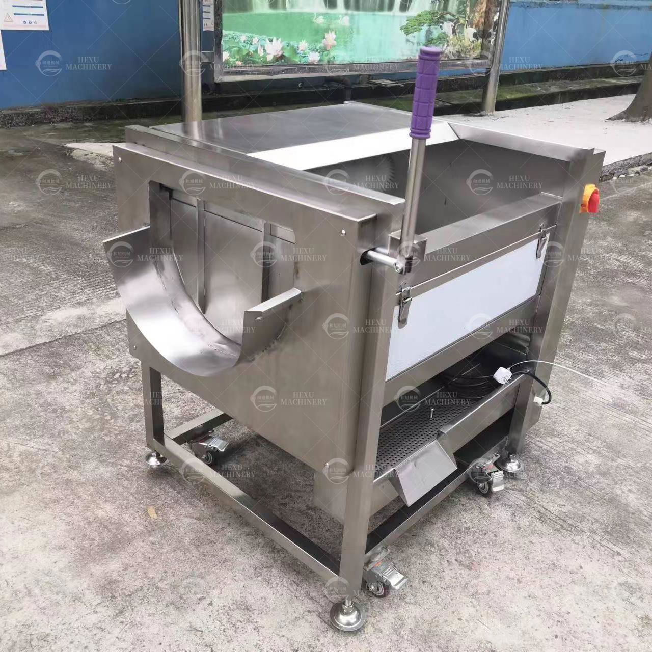 Root Vegetable Peeling and Washing Machine Korean Carrot Cutting ...