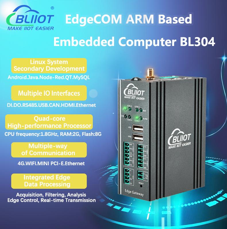 Industrial 4G/WiFi ARM Embedded Linux Edge Computer - BL304 - BLIIoT ...