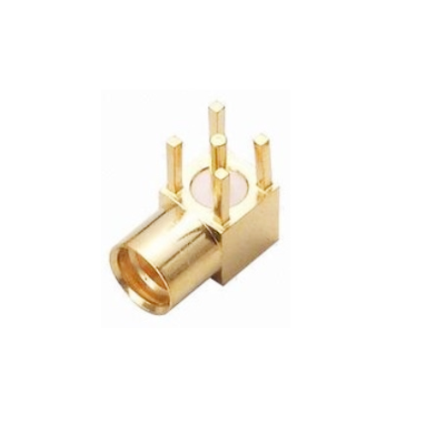 MMCX female RF connector 6.5mm PCB mount angle PCB solder antenna connector - MMCXFPCB001 ...