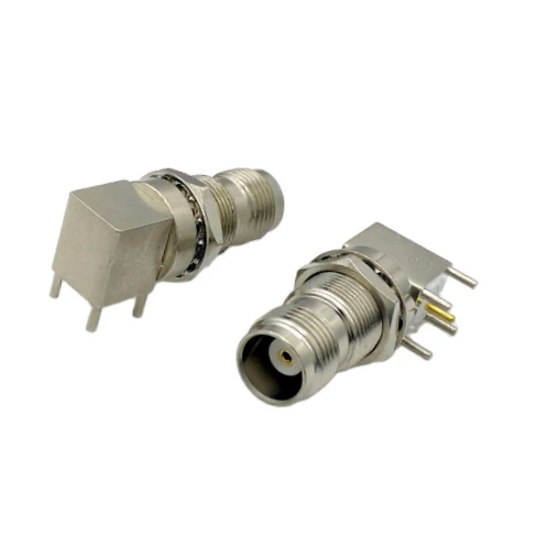 TNC female RF connector 34mm PCB mount angle PCB solder antenna connector - TNCFPCB001 ...