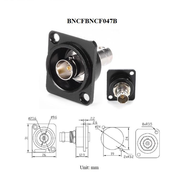 d type chassis panel screw mount RCA BNC 3.5mm connector - Wiselink ...