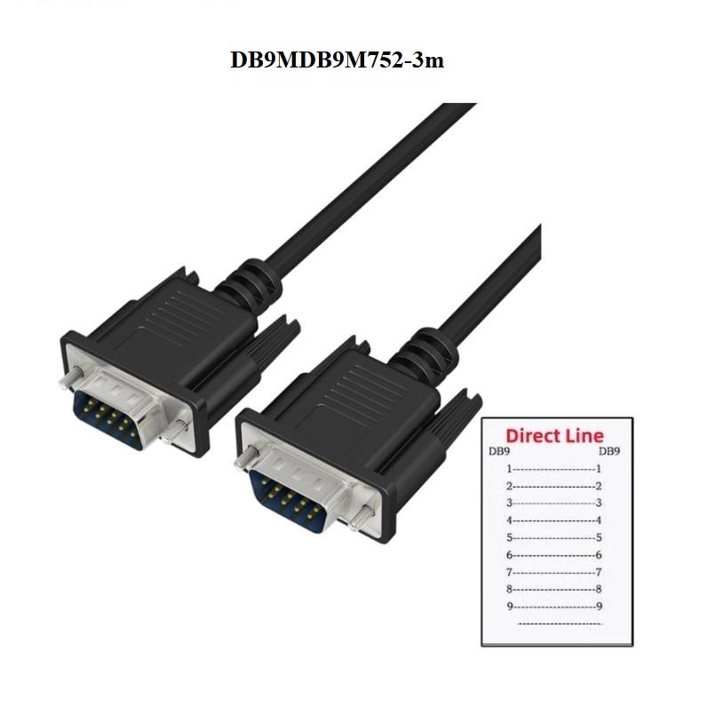 RS232 db9 serial COM port 485 cable 9 pin male female direct cross line ...
