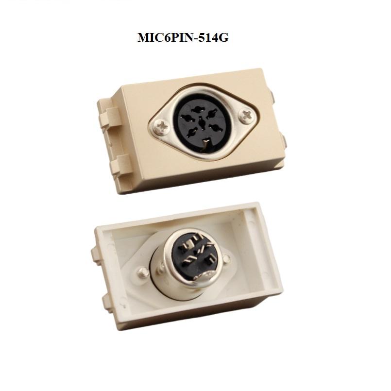 panel chassis mount 128 type Mic 6 pin 8pin Mic 6.35mm BNC RGB golden ...