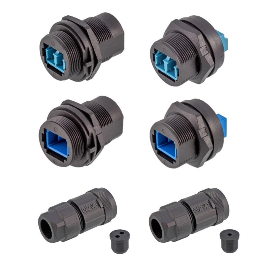 fddi waterproof circular screw panel chassis wall mount duplex lc sc ...