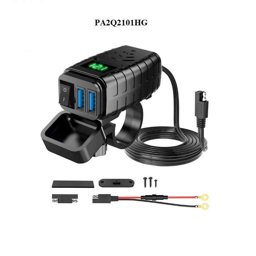 12-24v input usb type c PD QC3.0 outlet Motorbike Motorcycle Fast ...