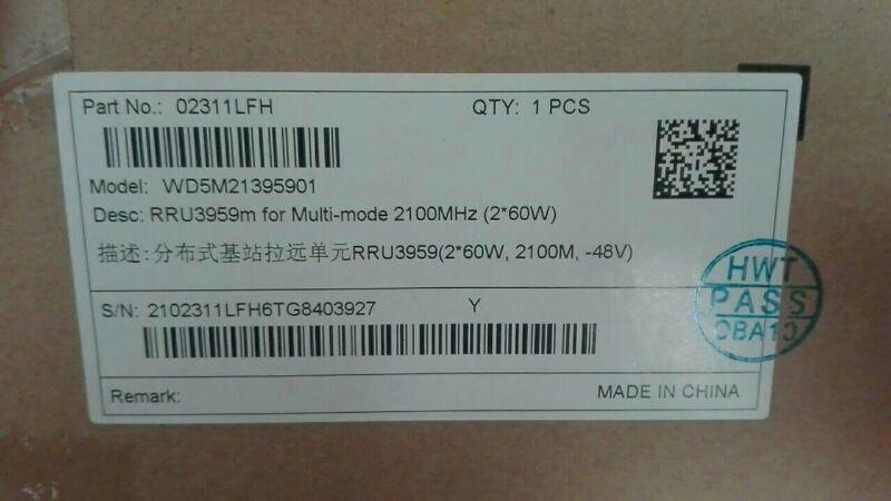 Huawei RRU5901 RRU5904 RRU5904W RRU3959 radio system - 02311UWT ...