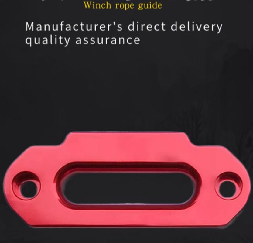 Off-road vehicle outdoor rescue red aluminum alloy winch guide rope ...