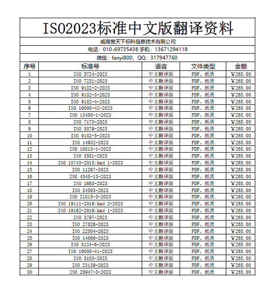 ISO標準規範中文版資料 - 中文版ISO (中國 服務或其他) - 書籍 - 出版 產品 「自助貿易」