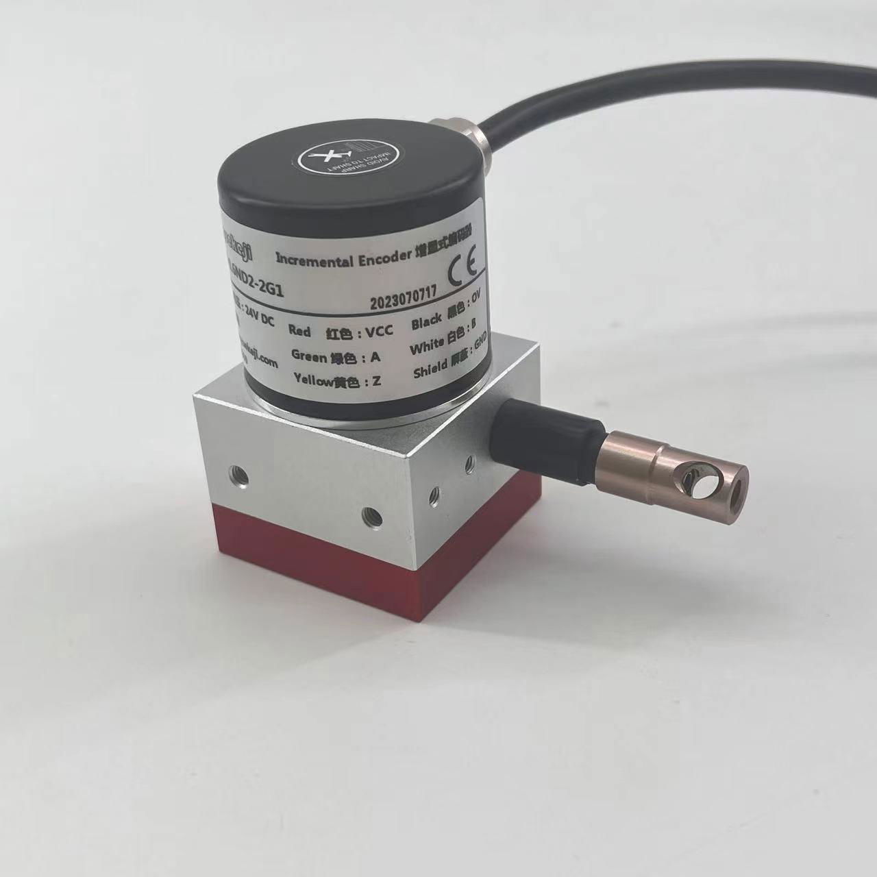 Digital Pulse Signal 600mm Linear Position String Pot 24V Draw-wire ...