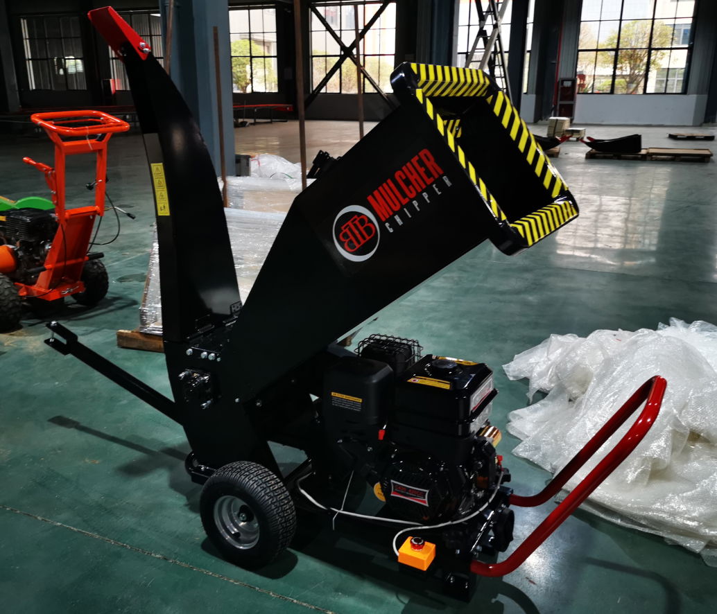 9000 Series 15HP Petrol 420cc Electric Start Garden Wood Mulcher ...