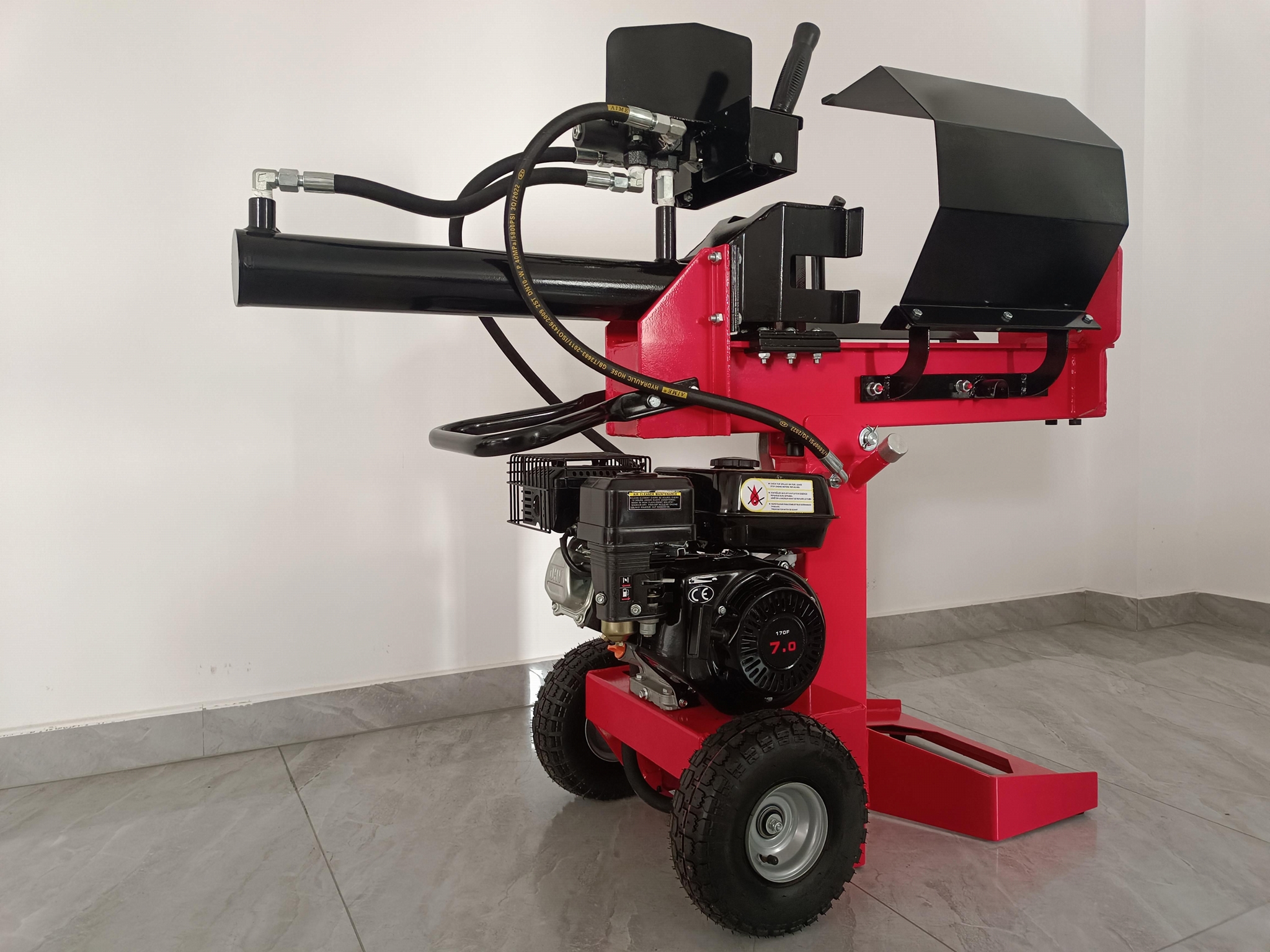 12/20 Ton Vertical/Horizontal Hydraulic Petrol 6.5HP Wood Log splitter ...