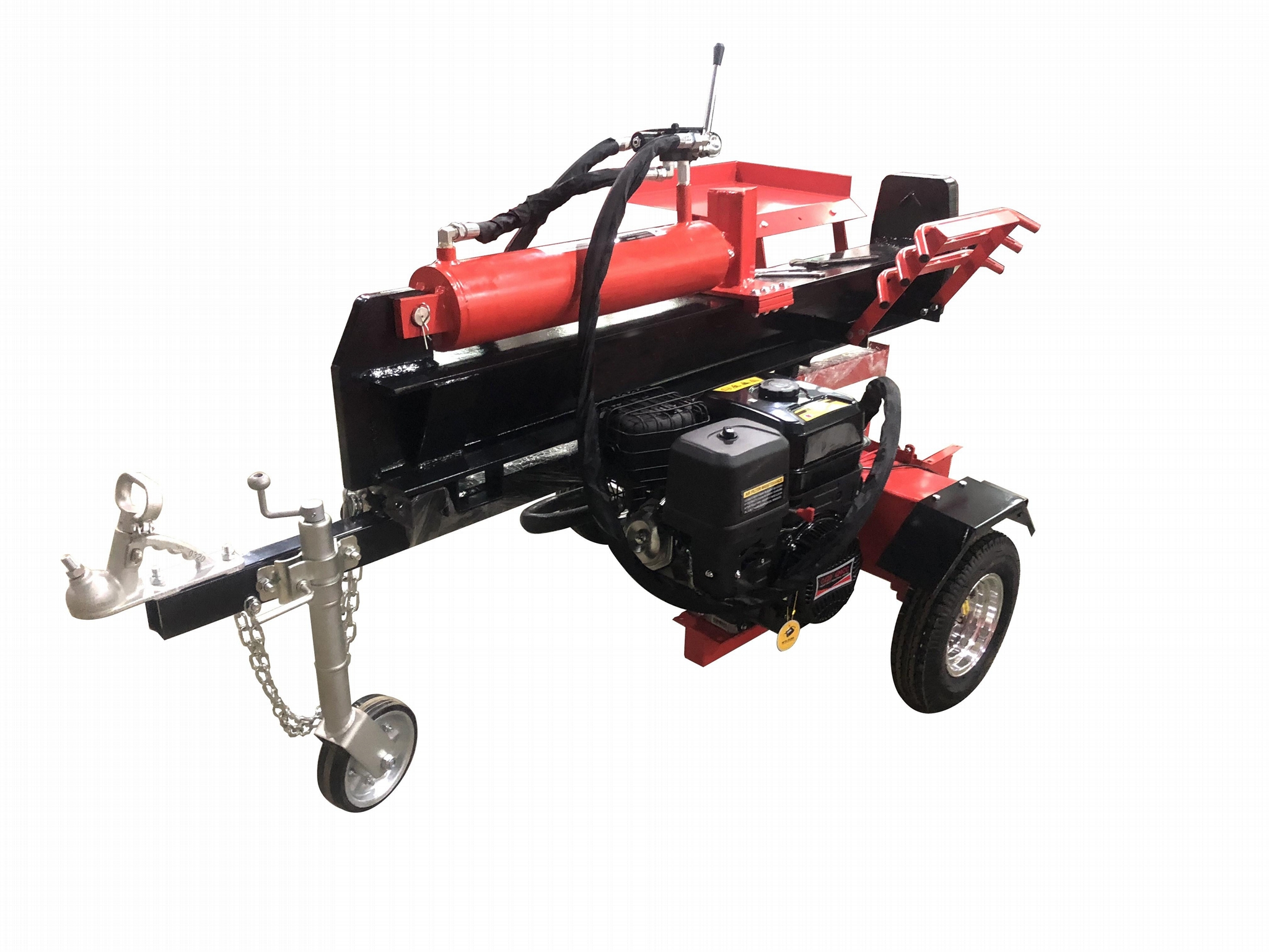 40/65 Ton Hydraulic Petrol Wood Log splitter 15HP Electric Starter ...