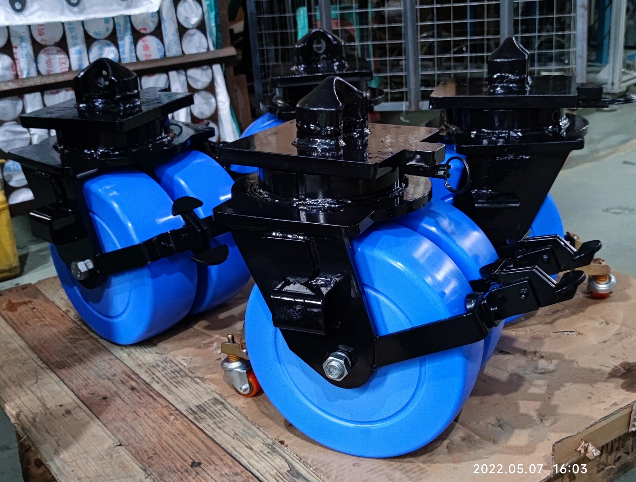 38 tons/set container casters, industrial super heavy duty casters ...