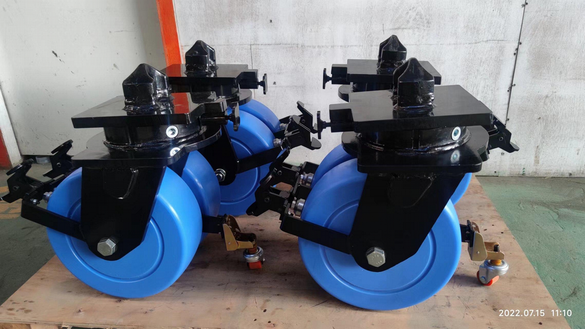 38 tons/set container casters, industrial super heavy duty casters ...