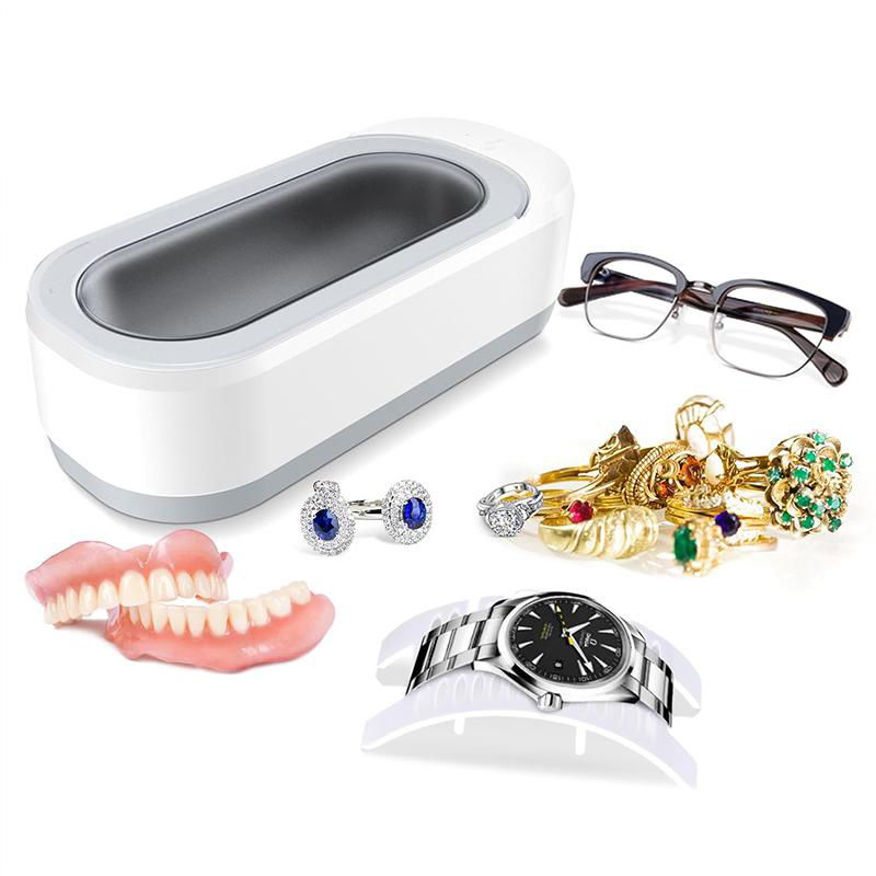 Household Ultrasonic Cleaner Jewelry Glasses Watch Wash High Frequency ...