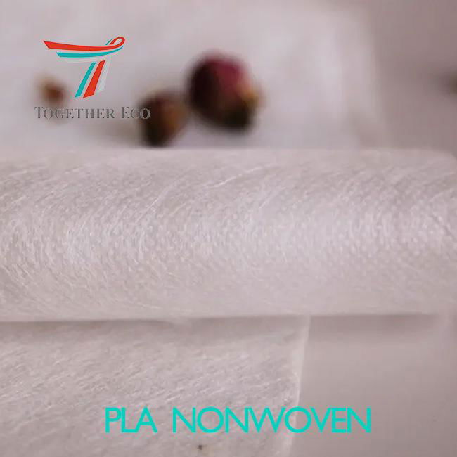 tea,coffee bag non-woven materials compostable corn fiber PLA nonwoven ...
