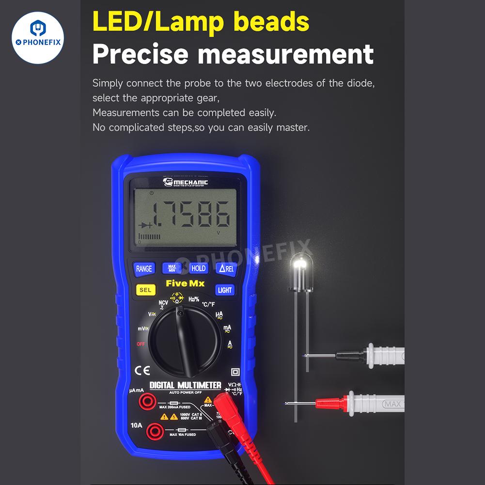 Mechanic Mini TD Five MX Digital Multimeter NCV Temp Measurement (China ...