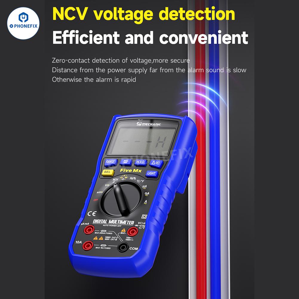 Mechanic Mini TD Five MX Digital Multimeter NCV Temp Measurement (China ...