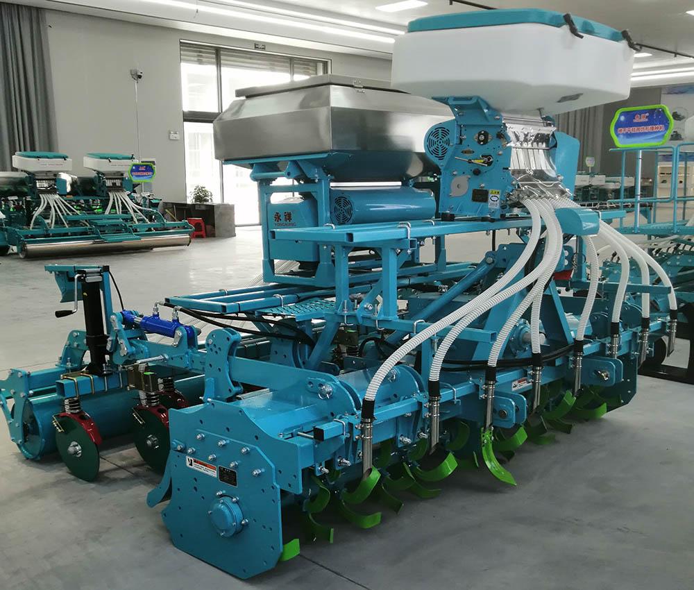 12 Rows Seeding Fertilizing Machine with Rotavator, Disc Harrow and Land Roller - YXSF-06 ...
