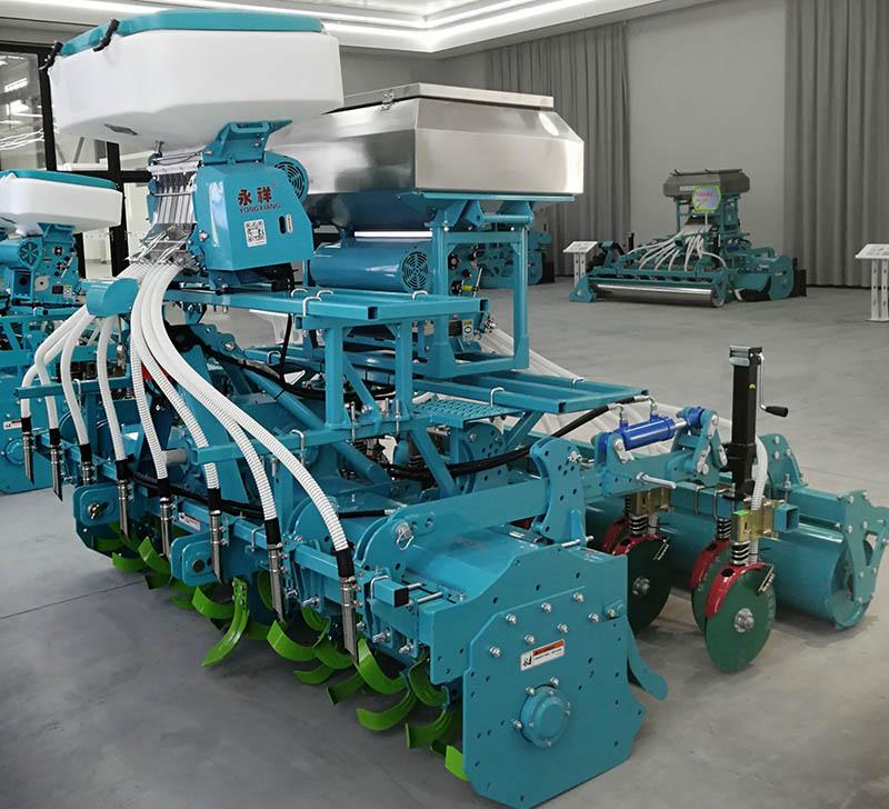 12 Rows Seeding Fertilizing Machine with Rotavator, Disc Harrow and Land Roller - YXSF-06 ...