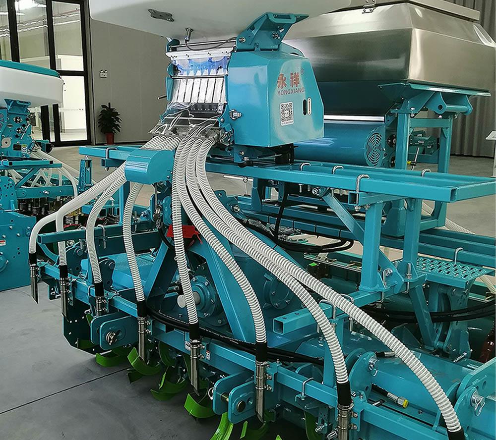 12 Rows Seeding Fertilizing Machine with Rotavator, Disc Harrow and Land Roller - YXSF-06 ...