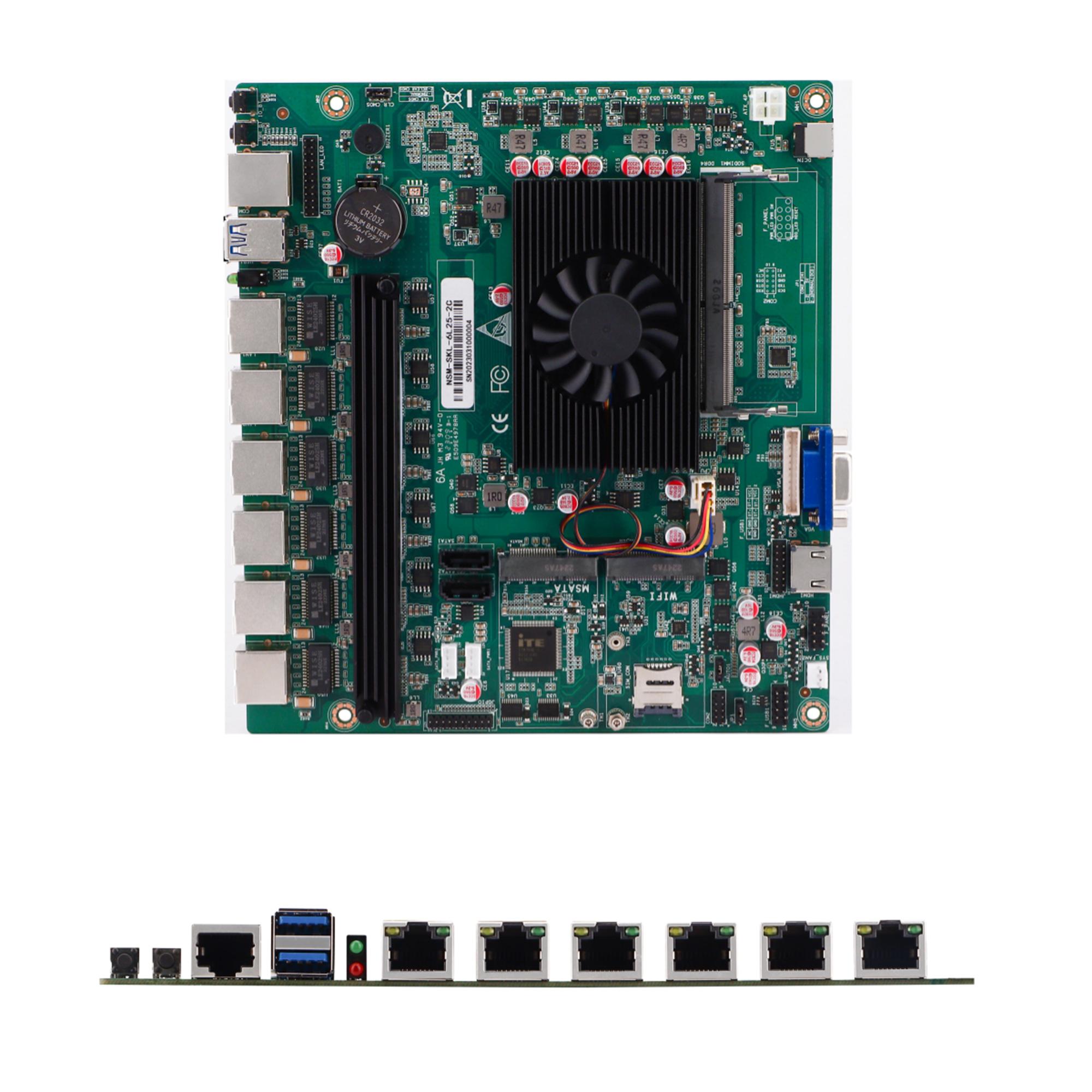 Networking Security Motherboard 3865U w/ 6*Gbe LAN for Firewall ...