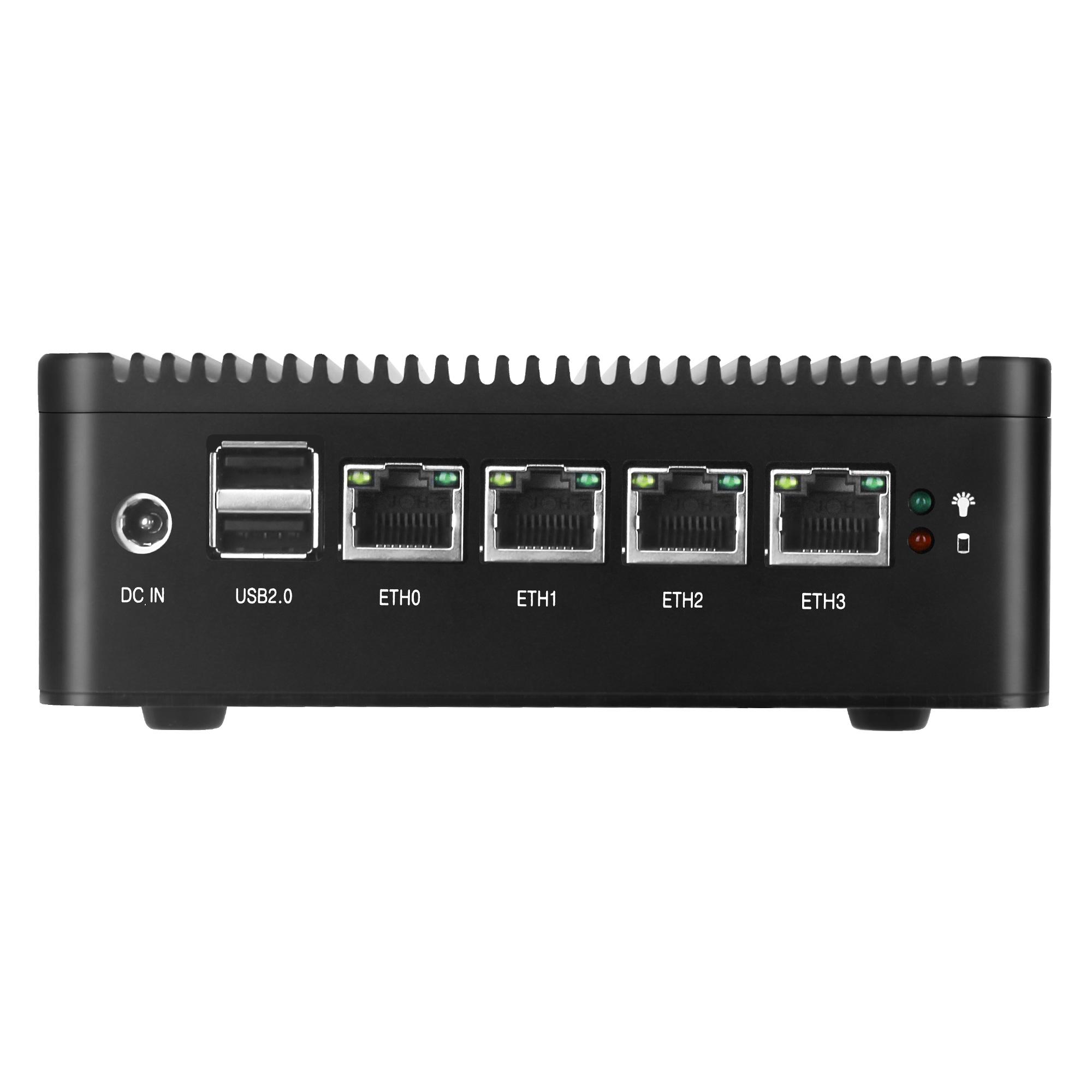 Quad Core J4125 Fanless Mini Pc 4 Gigabit Lan Firewall Router An2 Shineman China