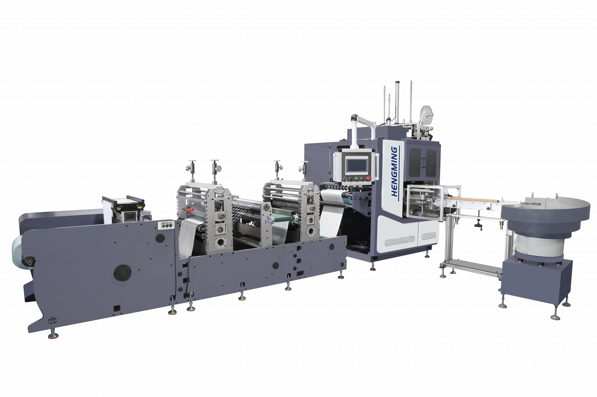 Converting Line Score Slitting Station with 4 Spindle Full Automatic ...