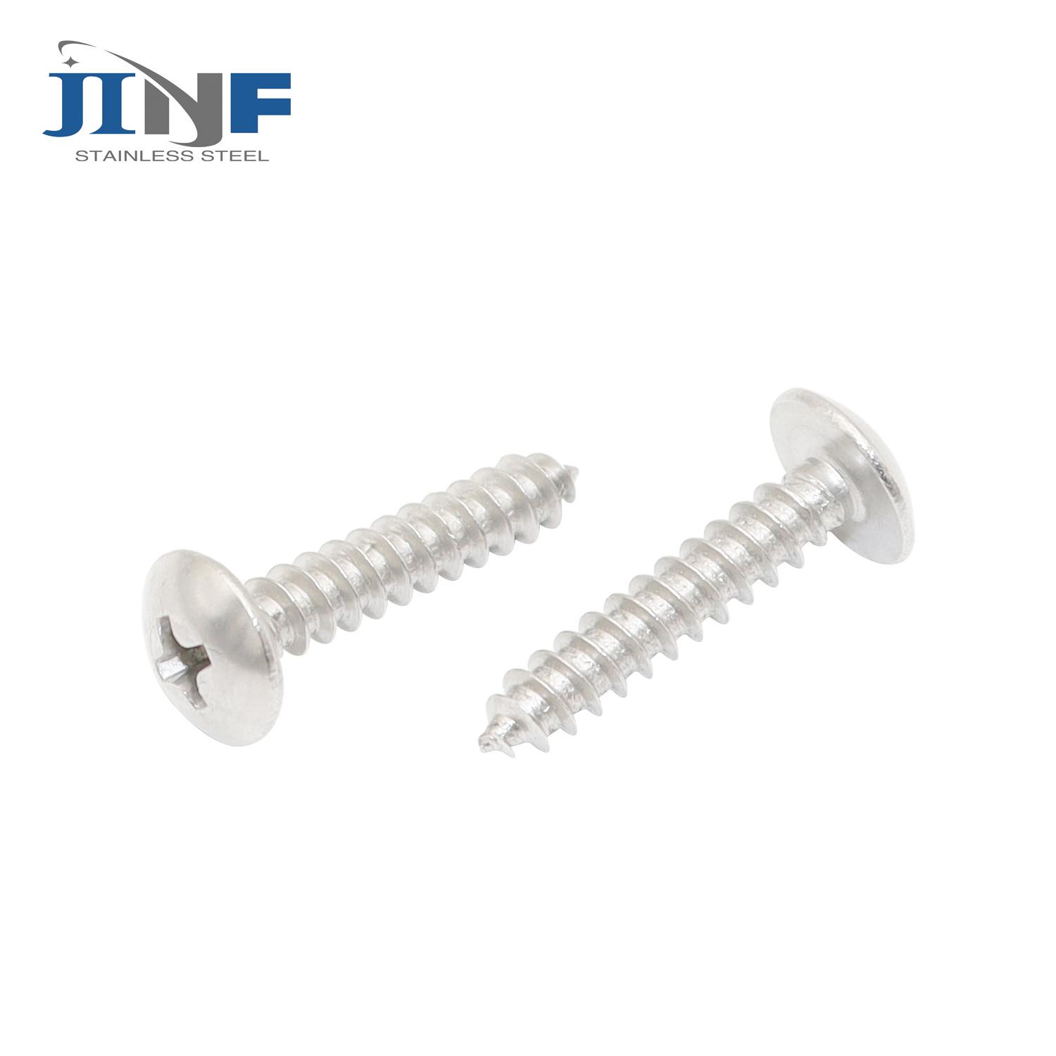 Stainless Steel 201 304 316 Pan Head Cross DIN7981 Self Tapping Screw - JINF-FS007 - JINF (China ...