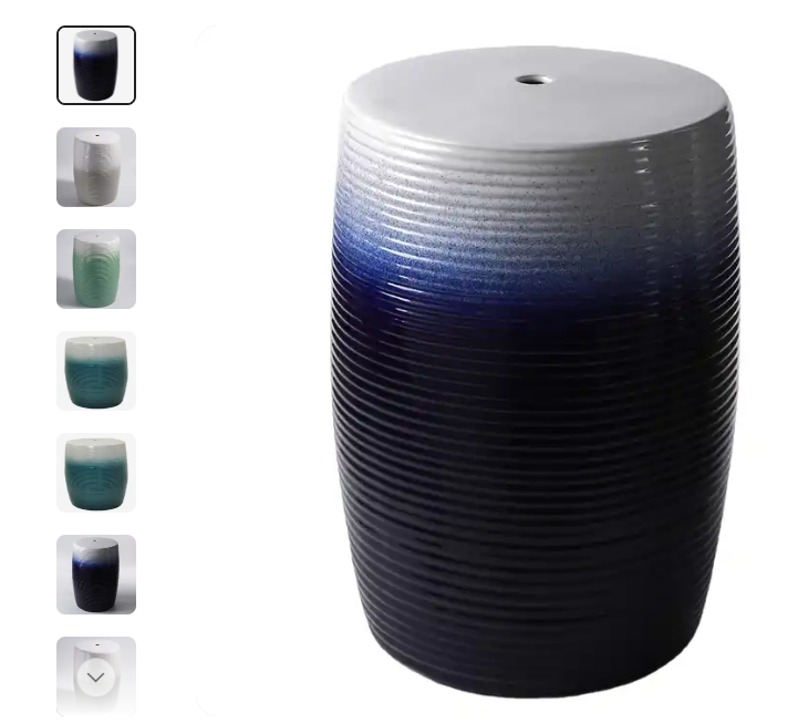 Elegant Bird Figurines Painted Ceramic Garden Stool for Outdoor - CS002 ...