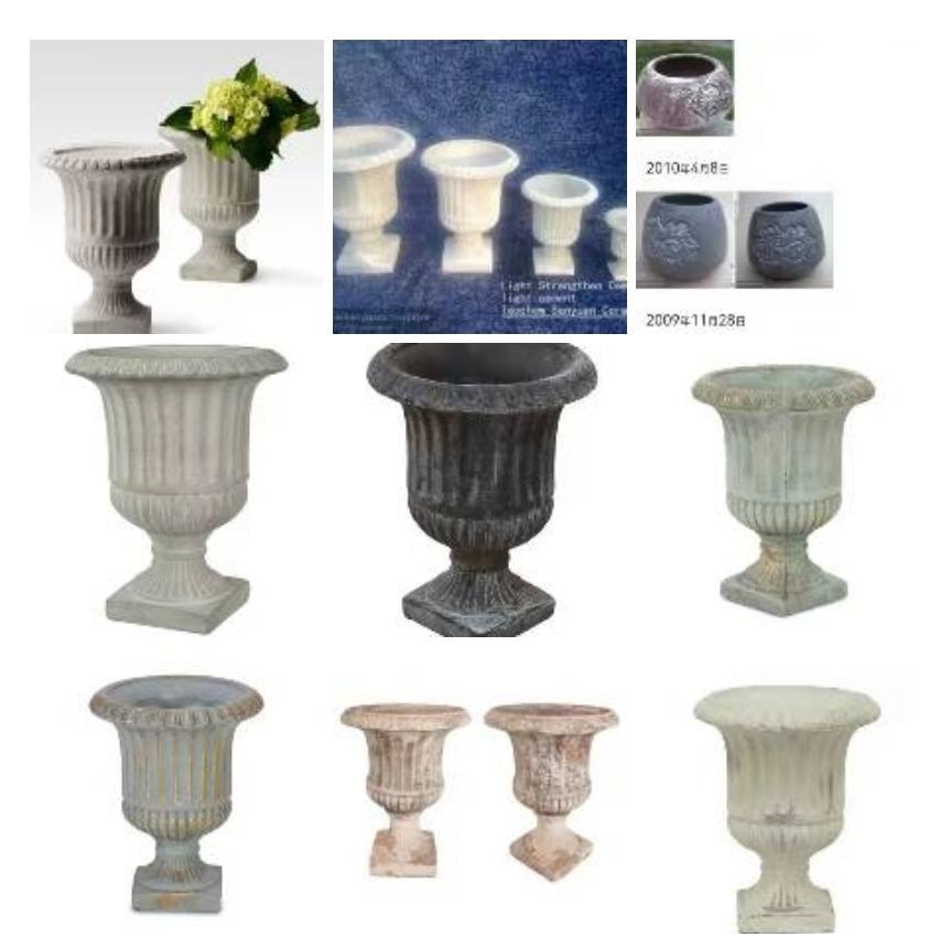 Cement Resin Ceramic Flower Pot Ceramic Vase Home Decoration - JTH ...