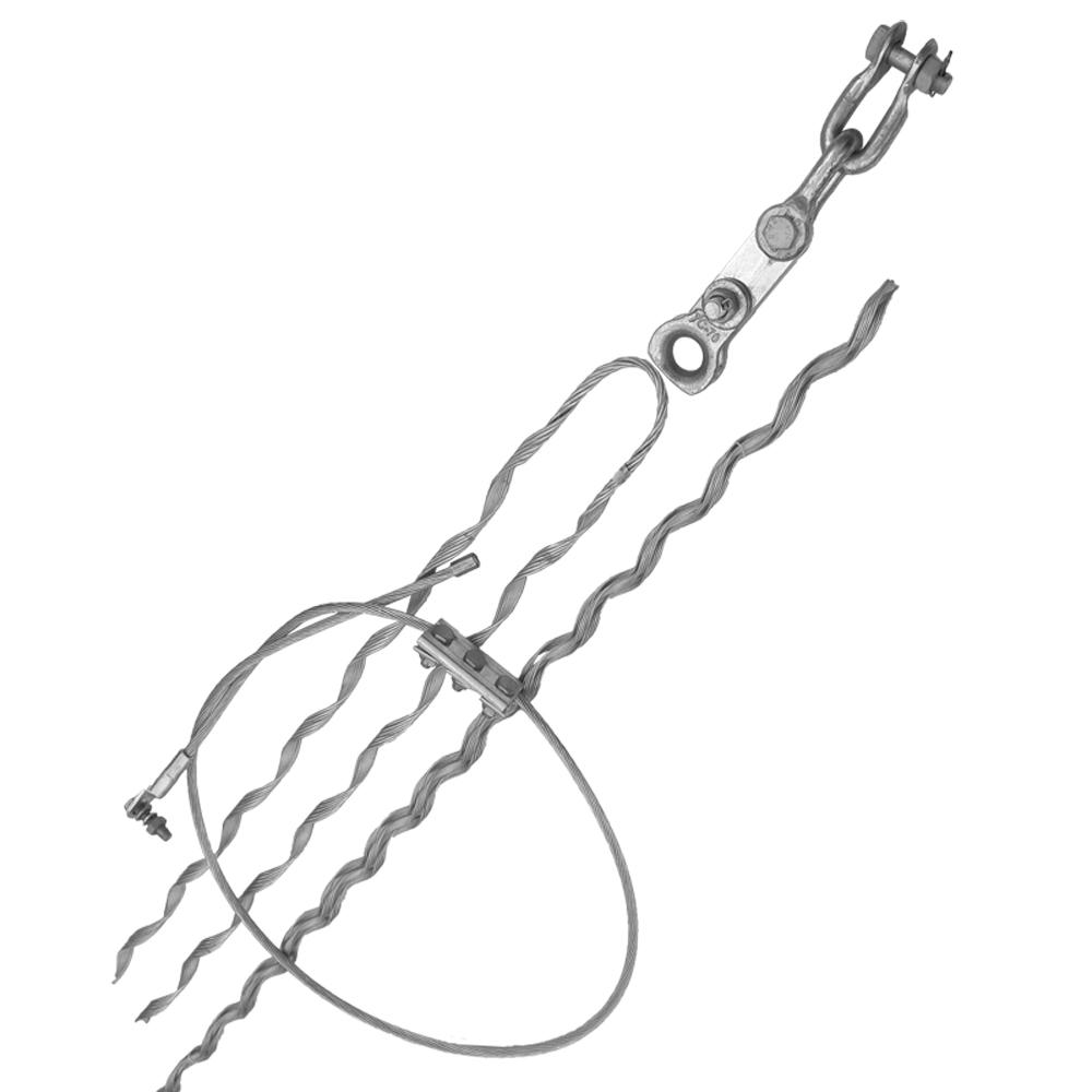 Preformed pole cable / span grip / OPGW fiber guy grip tension clamp ...