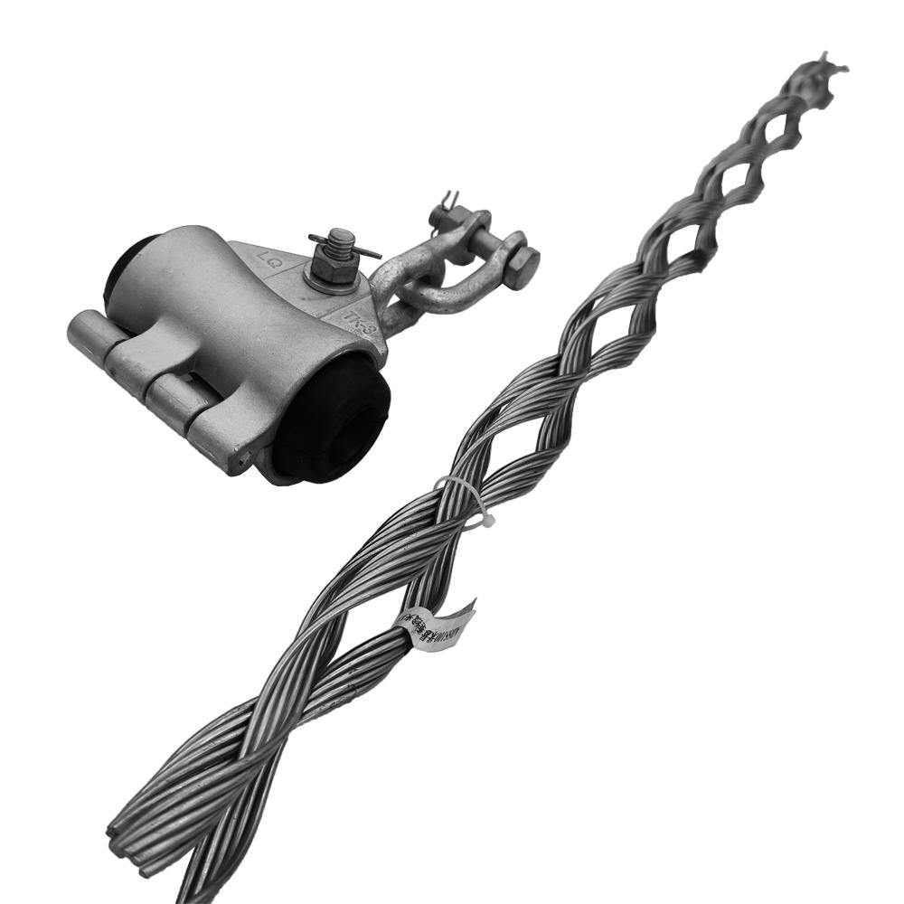 ADSS anchor clamp suspension cable prefabricated armored rod suspension ...