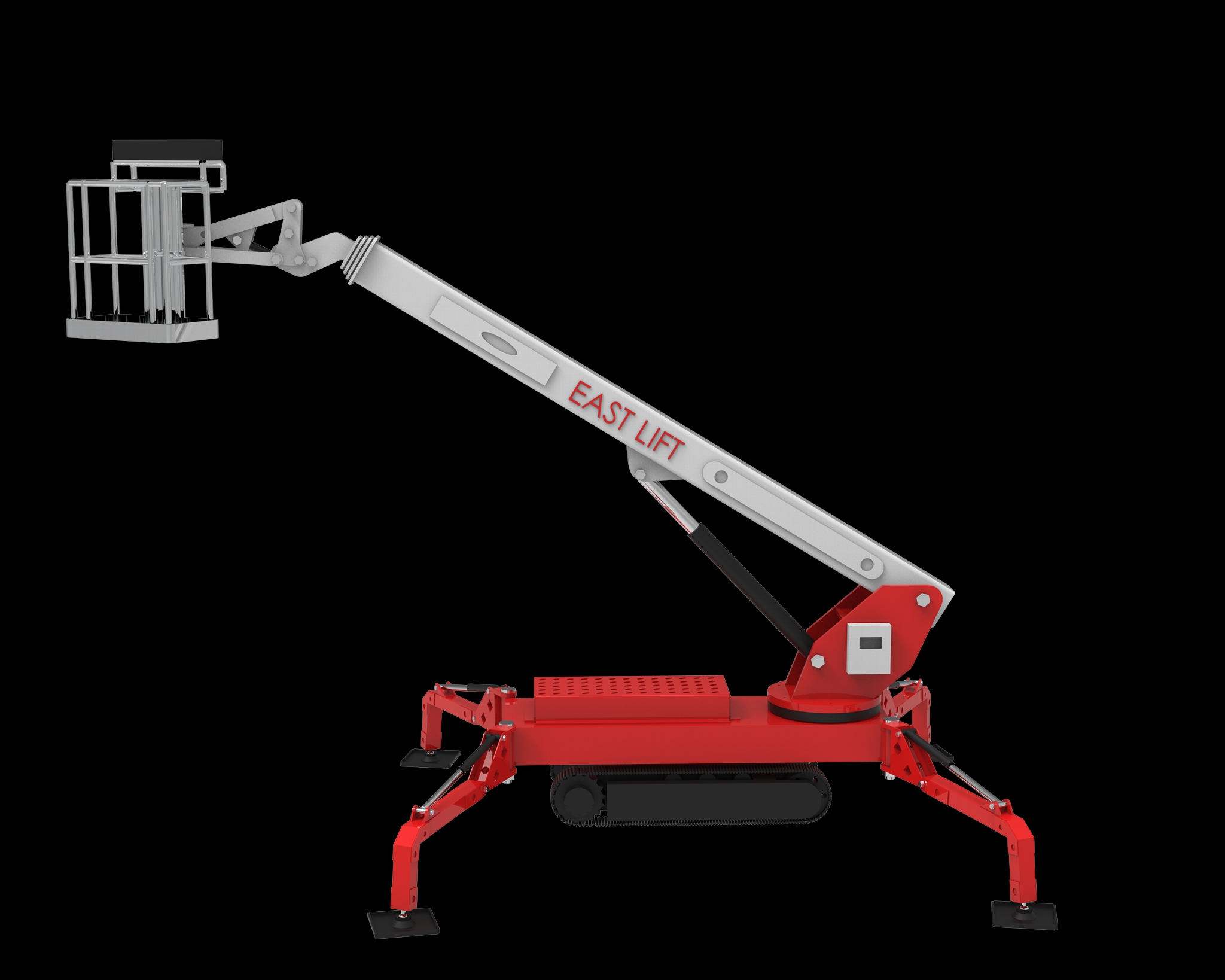CE Approved 12m-39m Aerial Tracked Telescopic Spider Boom Lift for ...