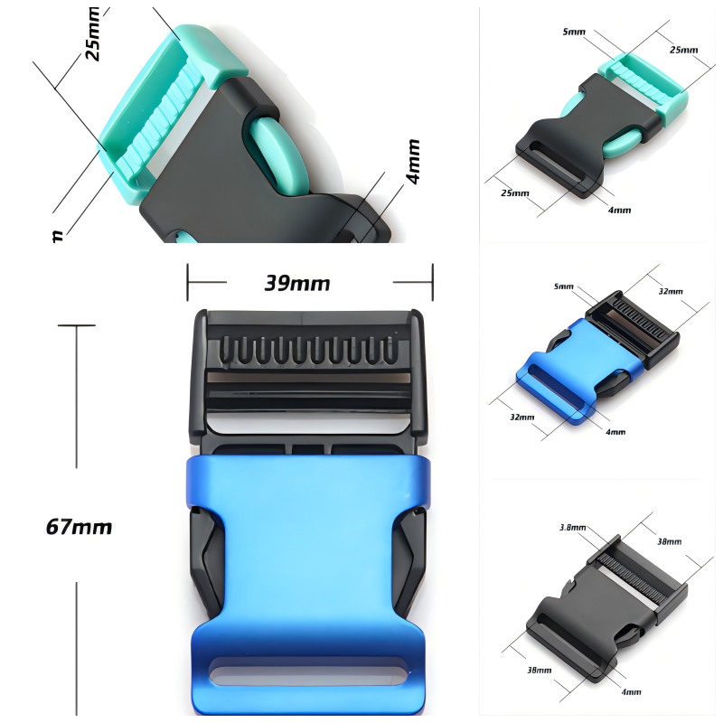 Adjustablebaluminum alloy buckle half metal POM buckle for Backpack