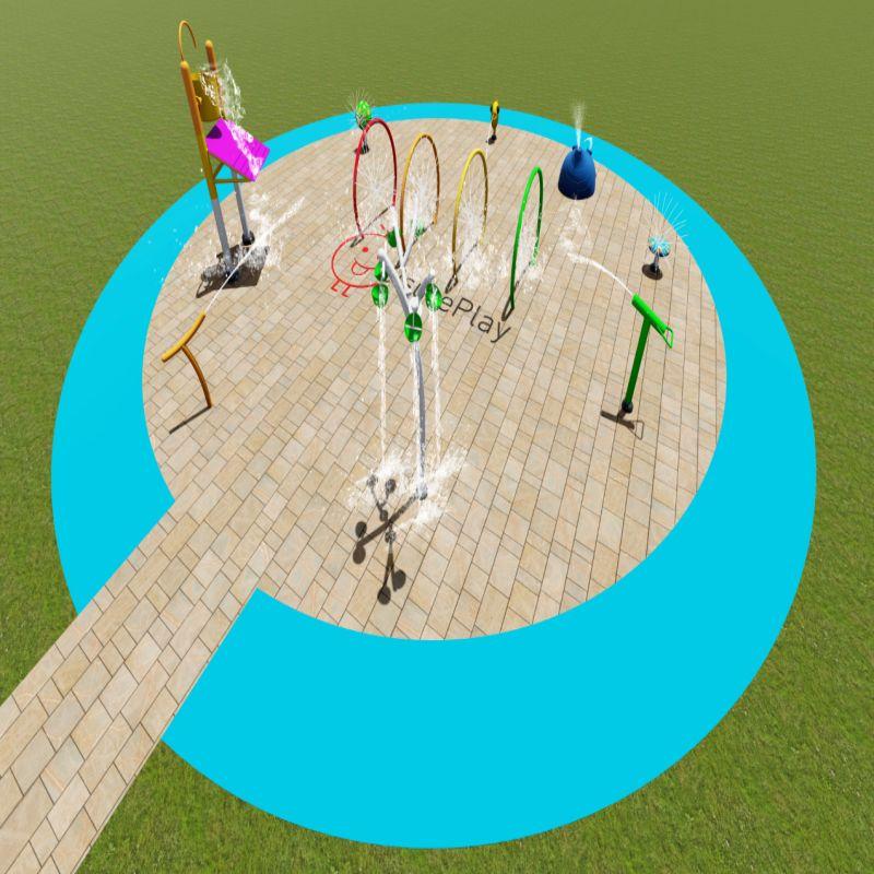 aqua fun water park splash zone waterpark pools & water fun - TM1310 ...