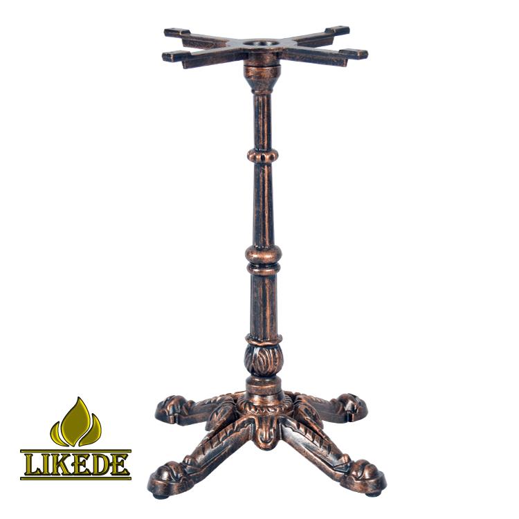 Antique Vintage Cast Iron Table Base Wrought Iron Copper Furniture